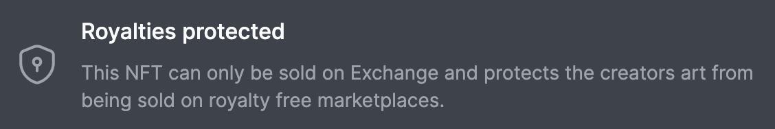 Introducing the Exchange Royalty Protection Standard