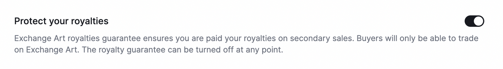 Introducing the Exchange Royalty Protection Standard